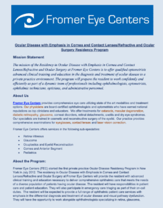 Fromer Eye Centers | News & Programs